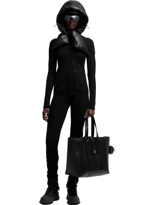 MONCLER X EDWARD ENNINFUL Wool Cardigan - Black