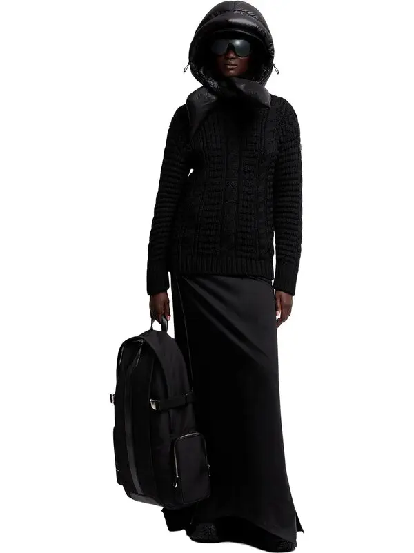 MONCLER X EDWARD ENNINFUL Wool Turtleneck Sweater - Black