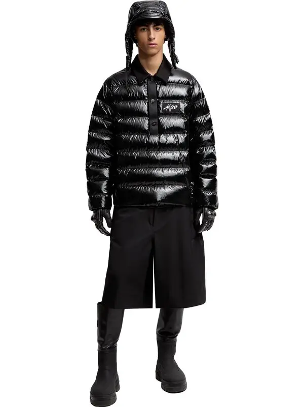 MONCLER X A$AP ROCKY Vardar Down Polo Shirt Jacket - Black