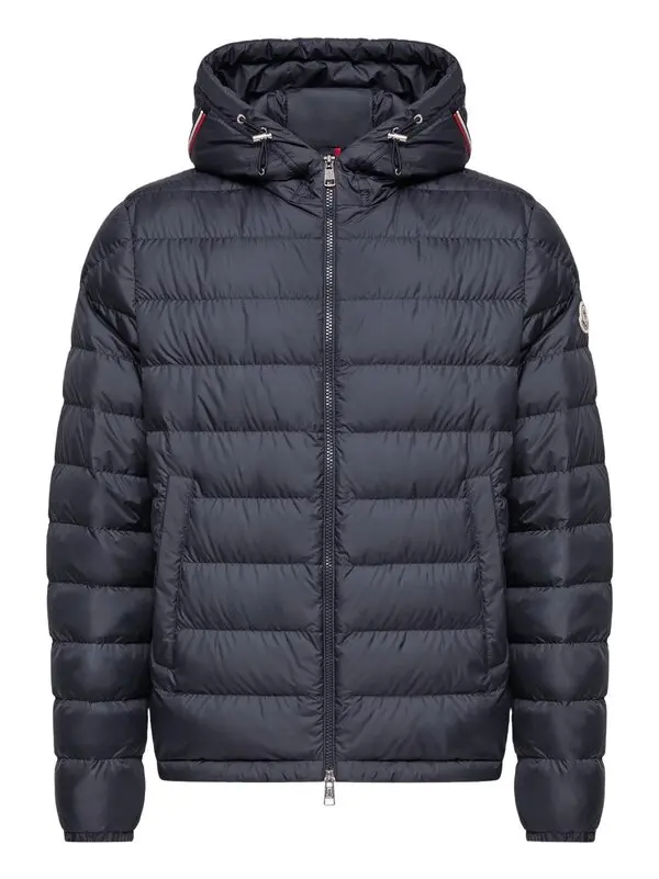 Moncler Vermeille Short Down Jacket With Hood - Blue
