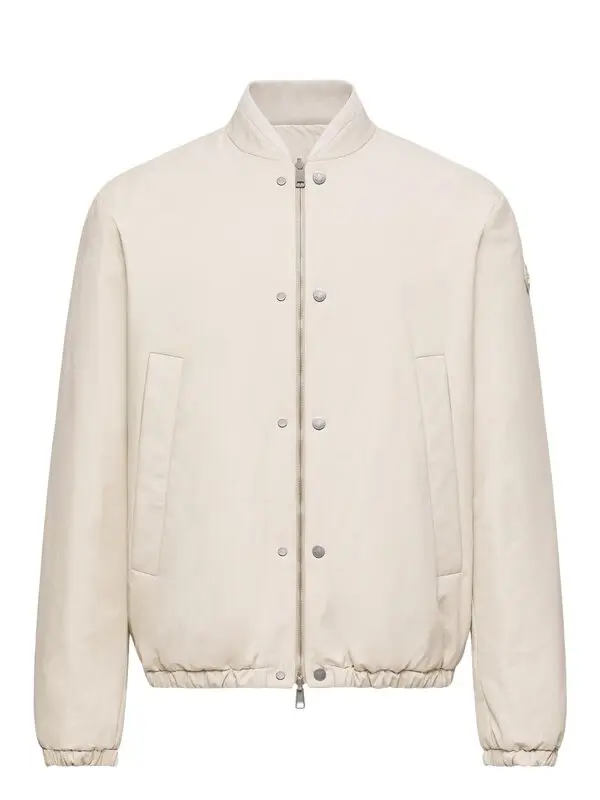 Moncler Tafoni Reversible Down Bomber Jacket - Beige