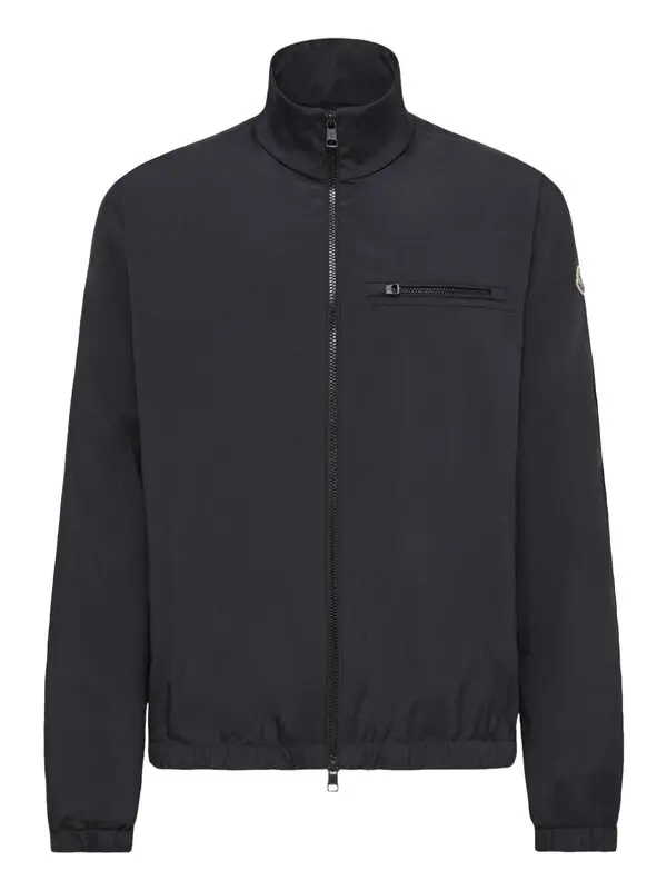 Moncler Danby Jacket With Zip-up And Stand Collar - Black