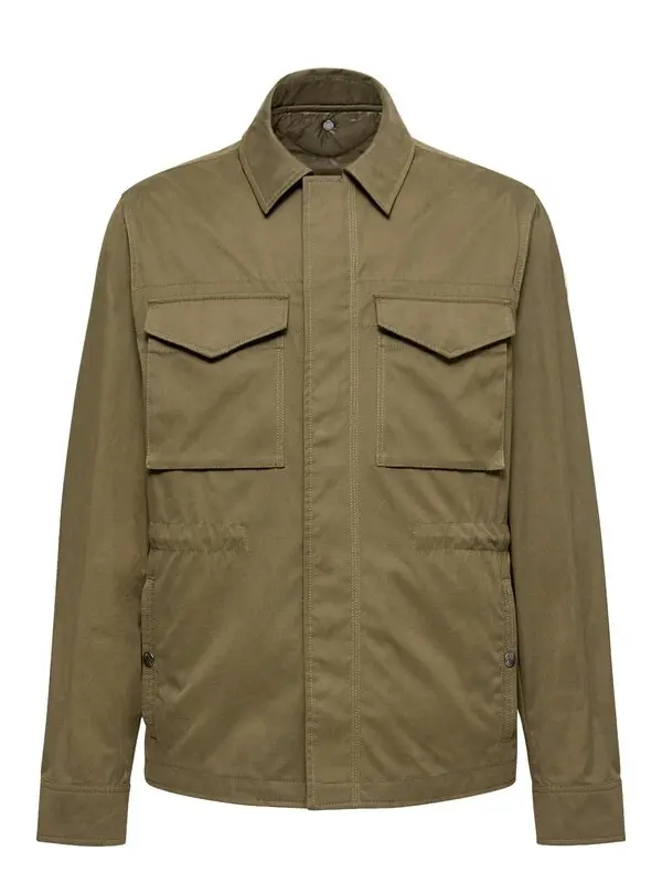 Moncler Roquille Reversible Down Shirt Jacket - Green