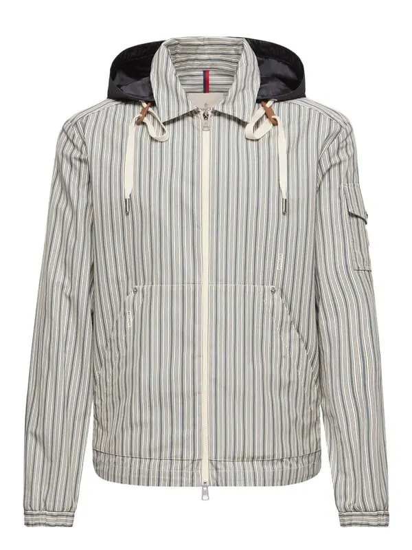 Moncler Havas Striped Poplin Shirt Jacket - Multicolor