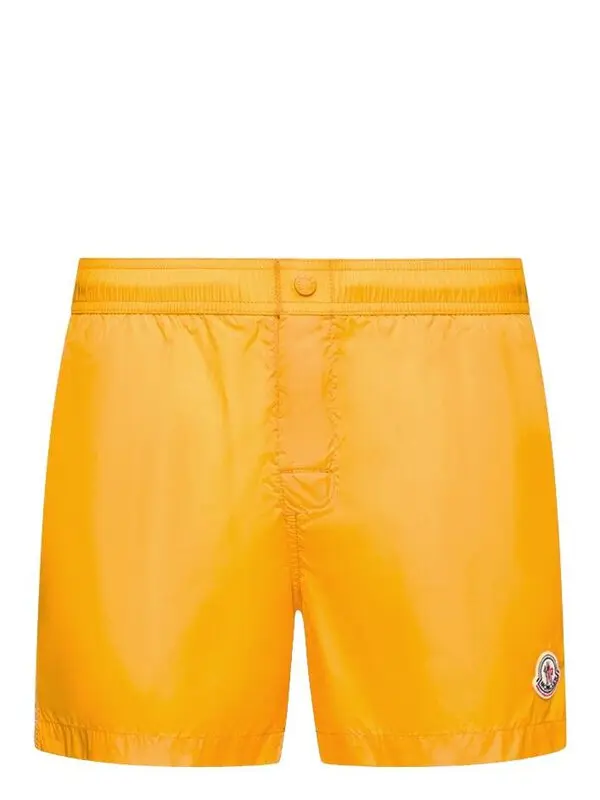 Moncler Logo Swim Shorts - Yellow