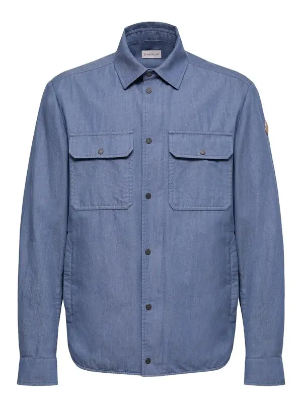 Moncler Denim Shirt Jacket - Blue