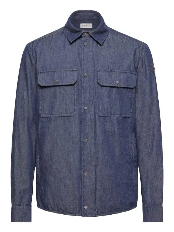 Moncler Denim Shirt Jacket - Blue