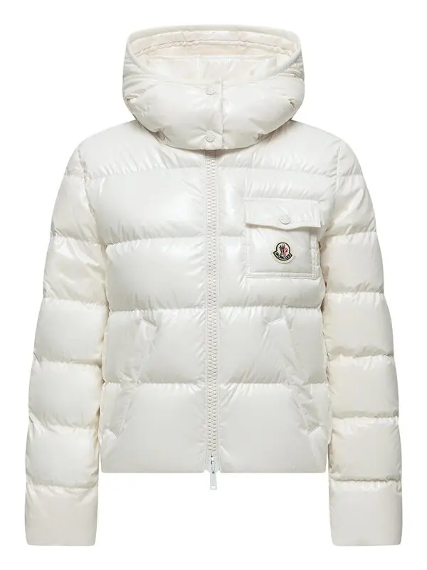 Moncler Andro Short Down Jacket - White