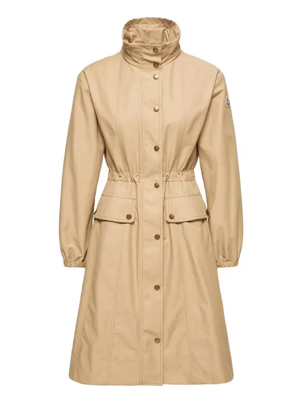 Moncler Rhododendron Hooded Long Parka - Beige