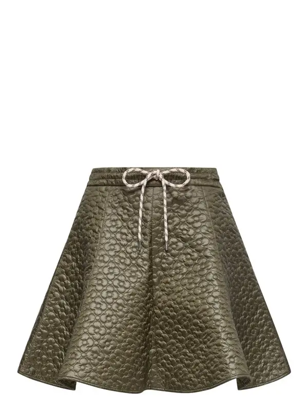 Moncler Quilted Mini Skirt - Green