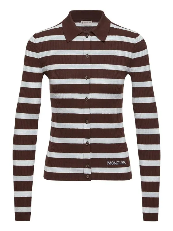 Moncler Cotton Crêpe Polo Shirt - Multicolor