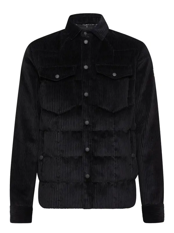 Moncler Gelt Corduroy Shirt Jacket - Black