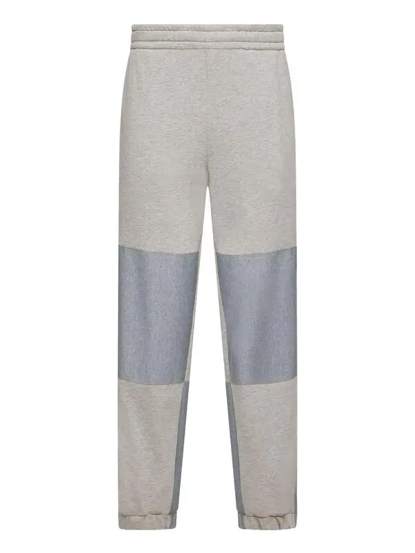 Moncler Cotton & Chambray Sweatpants - Grey