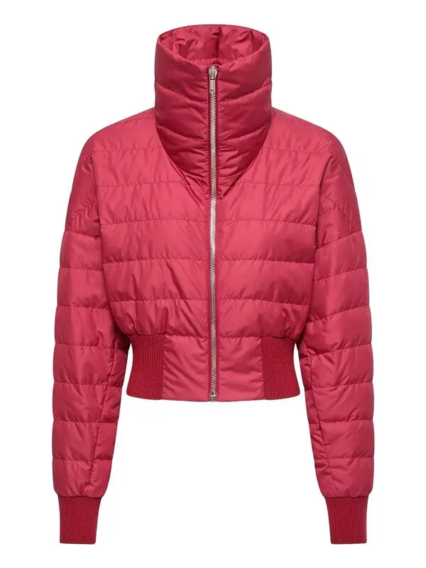 MONCLER + RICK OWENS Cropped Down Jacket - Red
