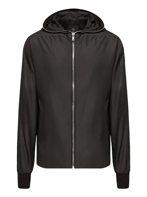 MONCLER + RICK OWENS Ziplock Jacket With Wool-blend Trim - Black