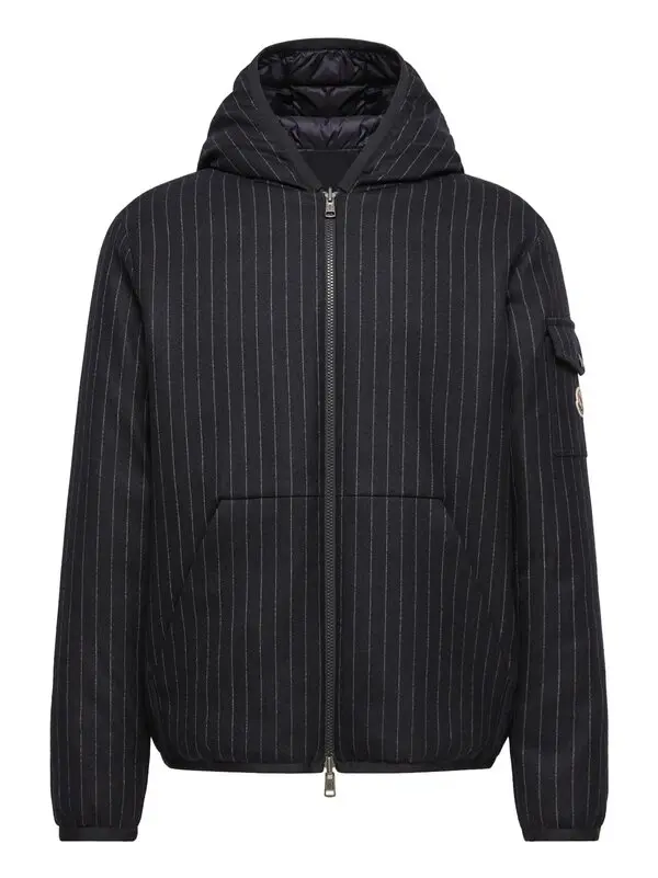 Moncler Reversible Hooded Short Jacket - Blue