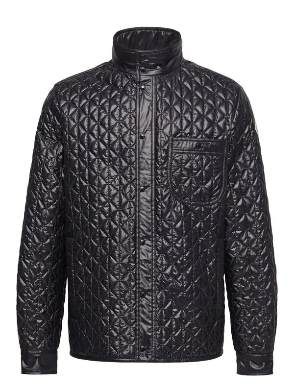 Moncler Cleorine Geometric-quilted Jacket - Blue