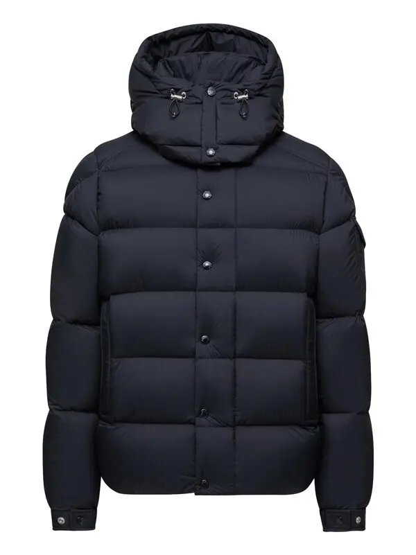 Moncler Maya 70 Hooded Short Down Jacket - Blue