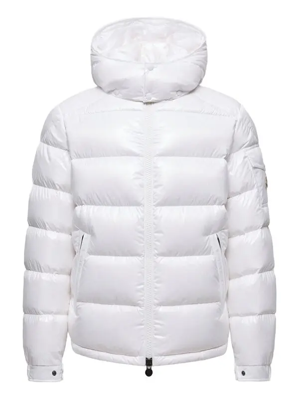 Moncler Maya Short Down Jacket With Hood - White
