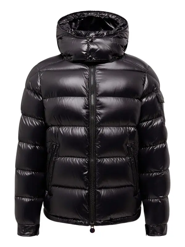 Moncler Maya Short Down Jacket With Hood - Black