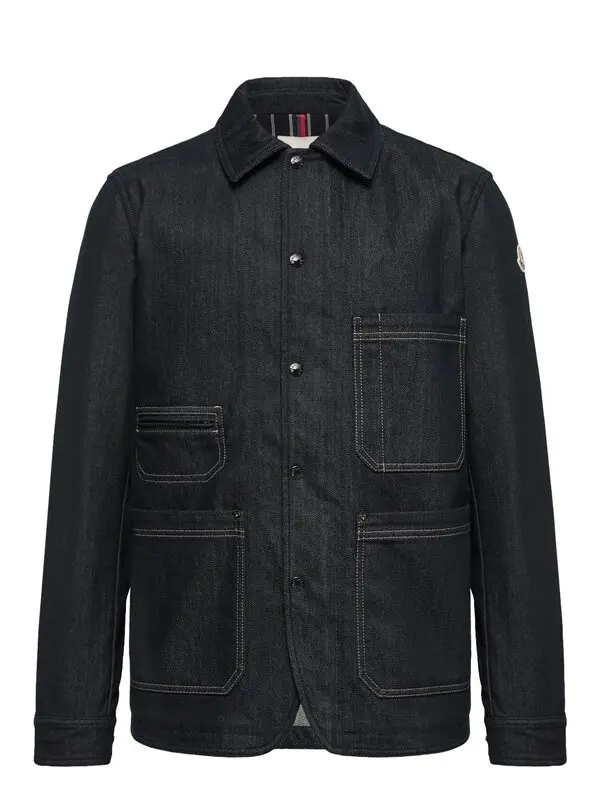 Moncler Haderu Denim Shirt Jacket - Blue