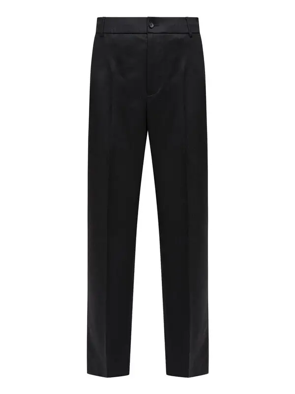 Moncler Tailored Trousers With Drawstring Waistband - Black