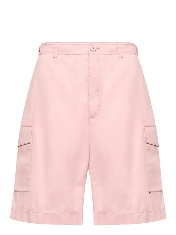 Moncler Gabardine Cargo Shorts - Pink