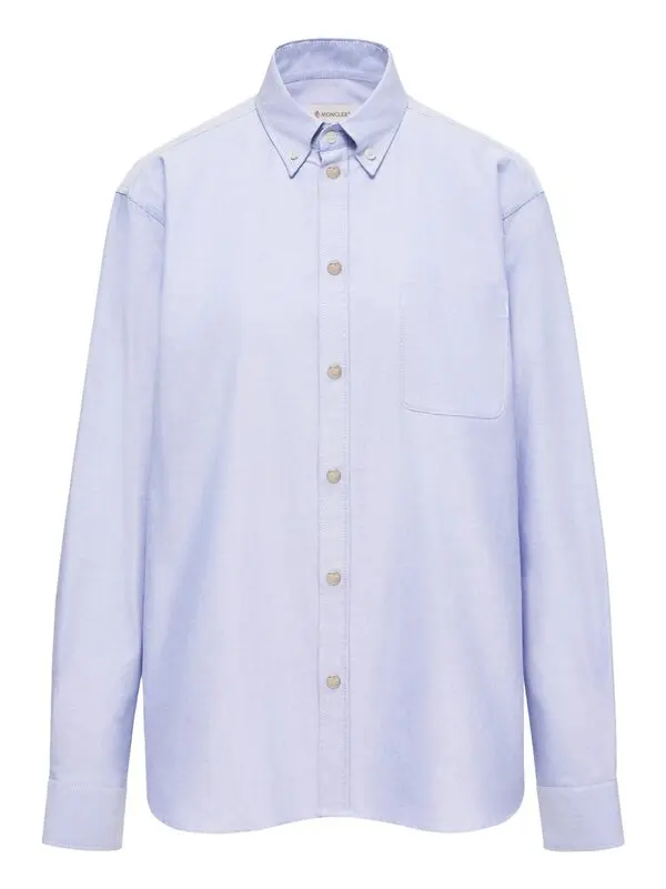 Moncler Cotton Shirt - Blue