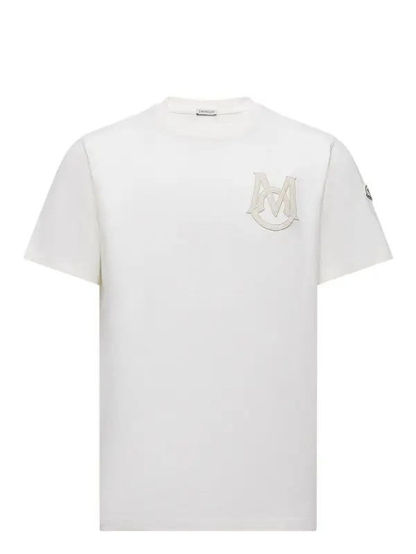 Moncler Monogram Cotton T-shirt - White
