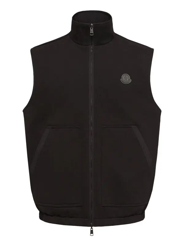 Moncler Reversible Zip-up Vest - Black