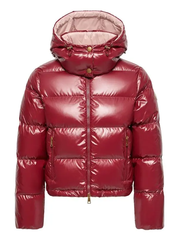 Moncler Niveole Short Down Jacket - Red