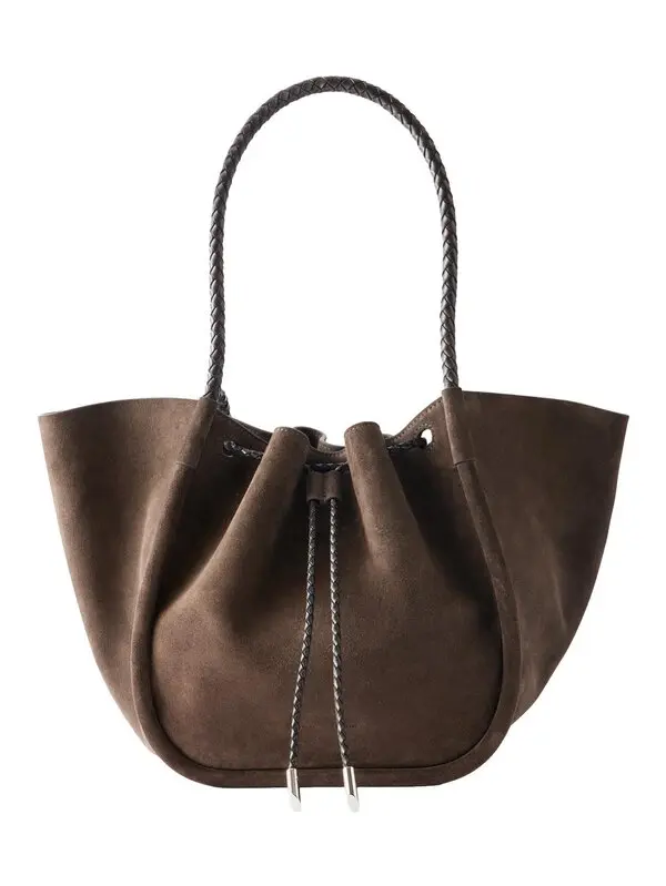 Proenza Schouler Ruched Suede Tote - Gray