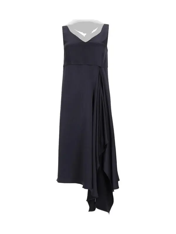 P.a.r.o.s.h Drape Detail Dress - Blue