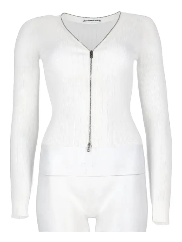 Alexander Wang Cardigan Pointelle - White
