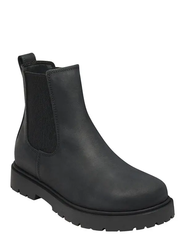BIRKENSTOCK Highwood Chelsea Boots In Oiled Leather - Black