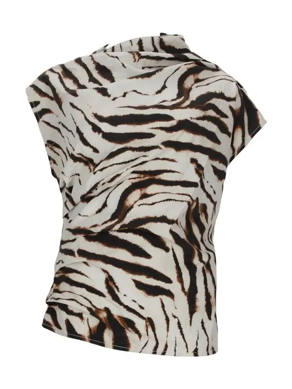 GANNI Printed Top - Multicolor
