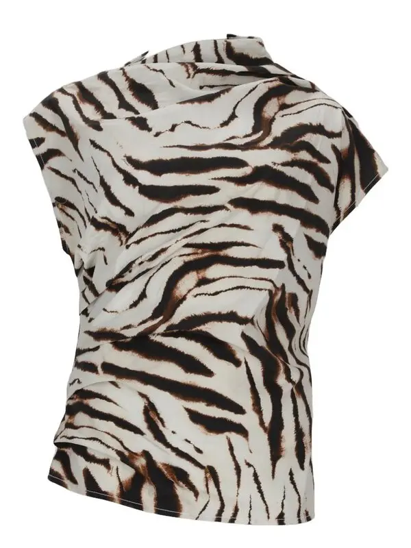 GANNI Printed Top - Multicolor