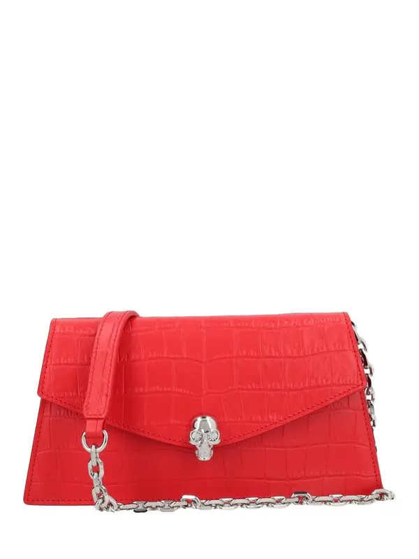 Alexander McQueen Skull Mini Bag - Red