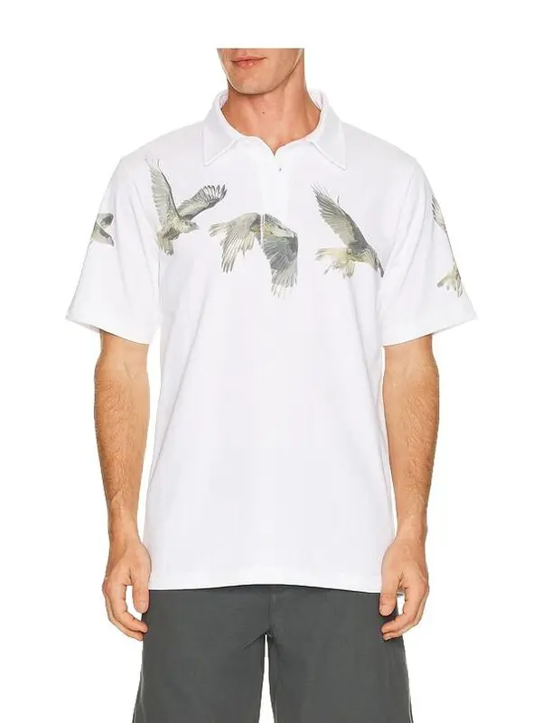 STUDENTS GOLF Mapleton Short Sleeve Polo Shirt - White