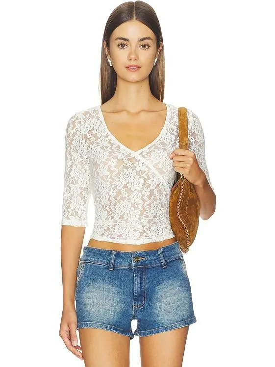 Lioness Arena Lace Top - Cream
