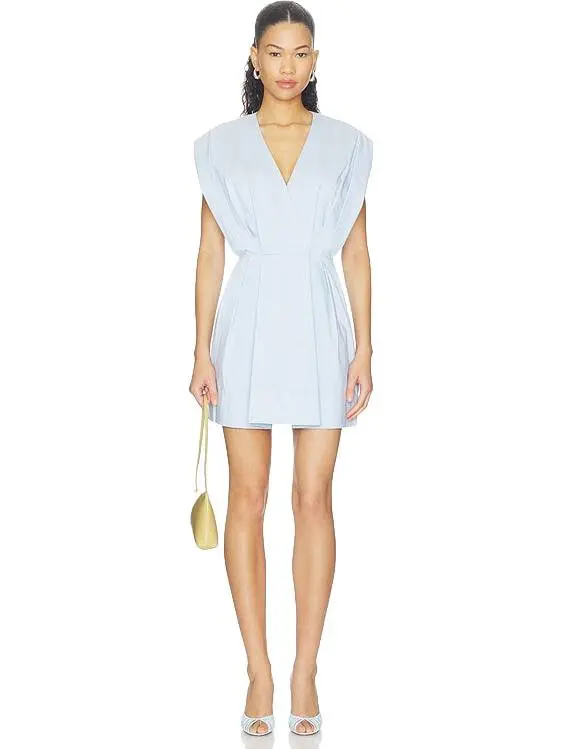 Simkhai Sefi Cape Mini Dress - Periwinkle Sky