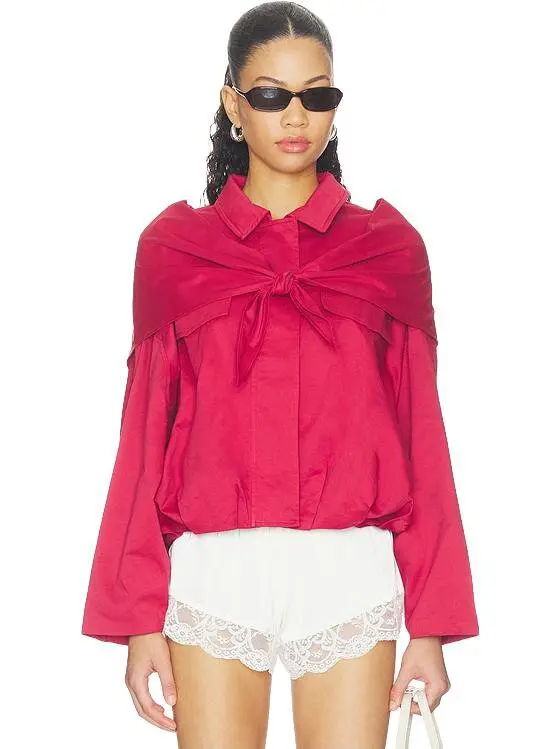 MAUDE CLUB Archie Jacket - Ruby