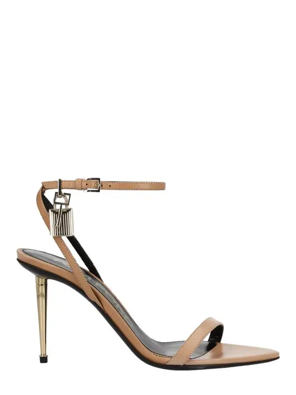 TOM FORD Sandal With Padlock Detail - Brown