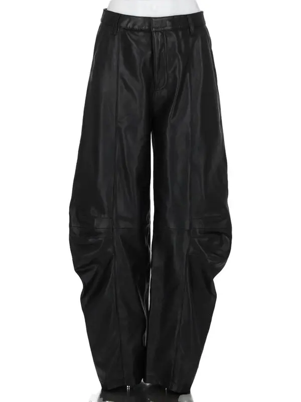 ROTATE BY BIRGER CHRISTENSEN Leather Cargo Pants - Black