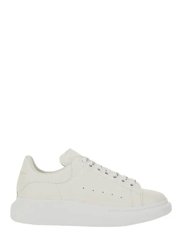 Alexander McQueen Oversized Leather Sneakers - White