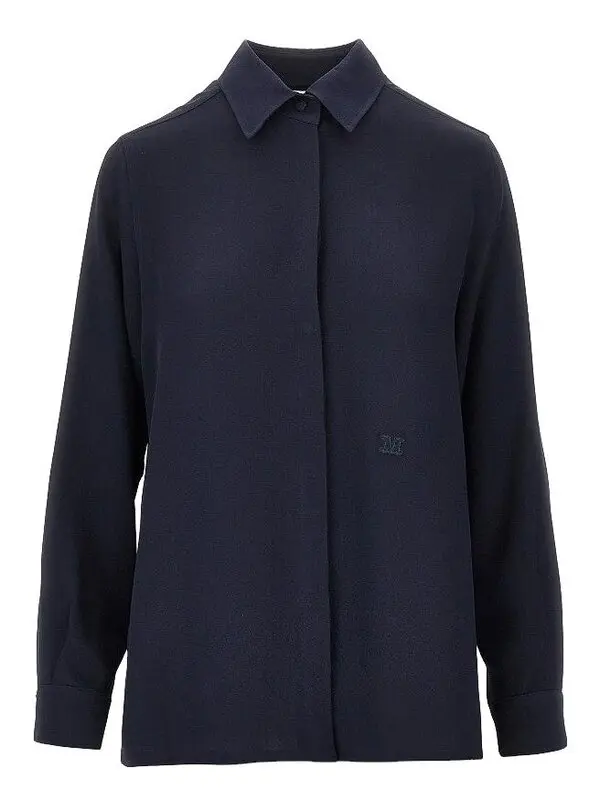 Max Mara Silk Cady Shirt - Blue