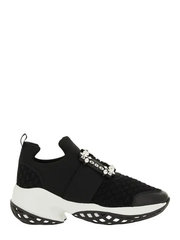 ROGER VIVIER Viv Run Sneakers - Black