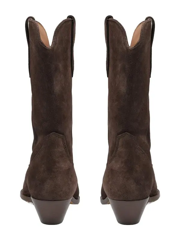 Isabel Marant Étoile Damas" Suede Cowboy Boots - Brown