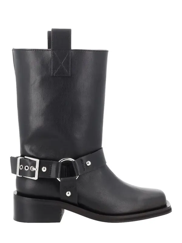 GANNI Biker Boots - Black