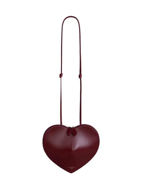 Alaïa Le Coeur Leather Heart Shaped Bag - Red